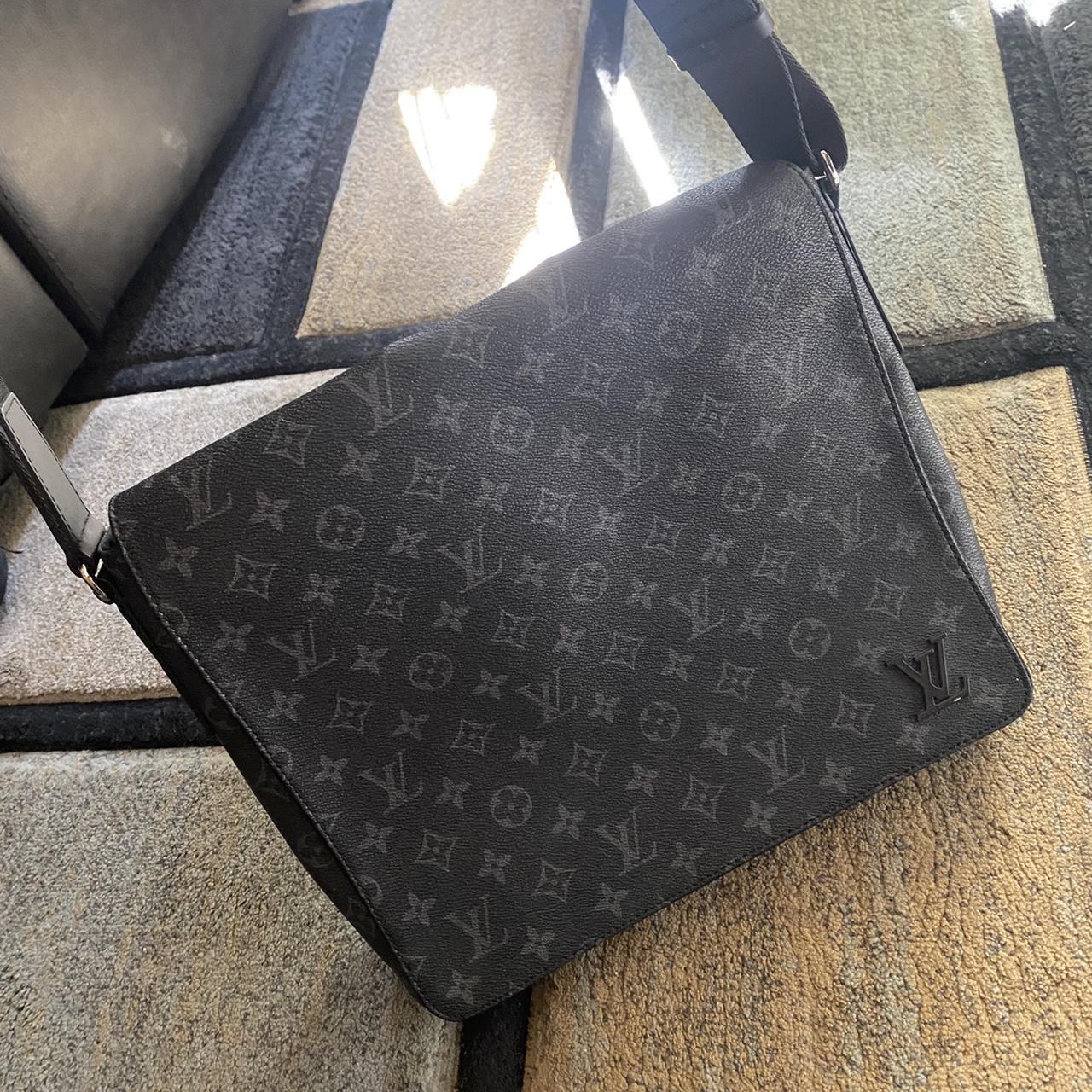 Louis Vuitton messenger bag monogram eclipse... - Depop