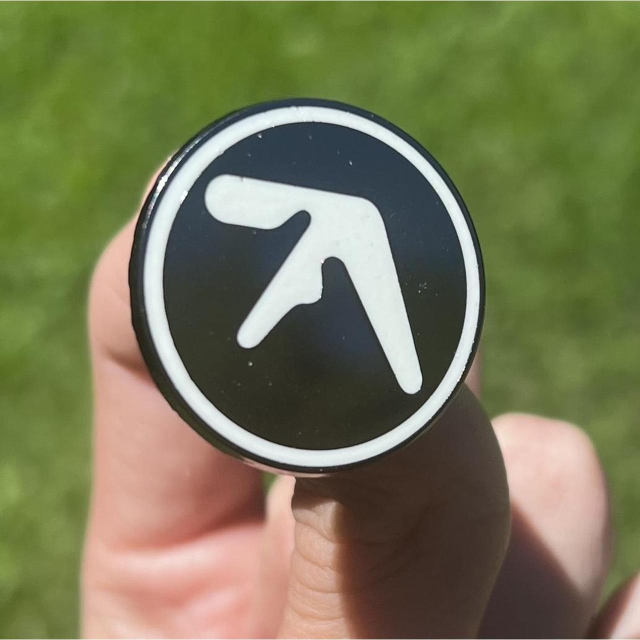 Aphex Twin a logo metal pin #aphextwin #aphex #y2k... - Depop