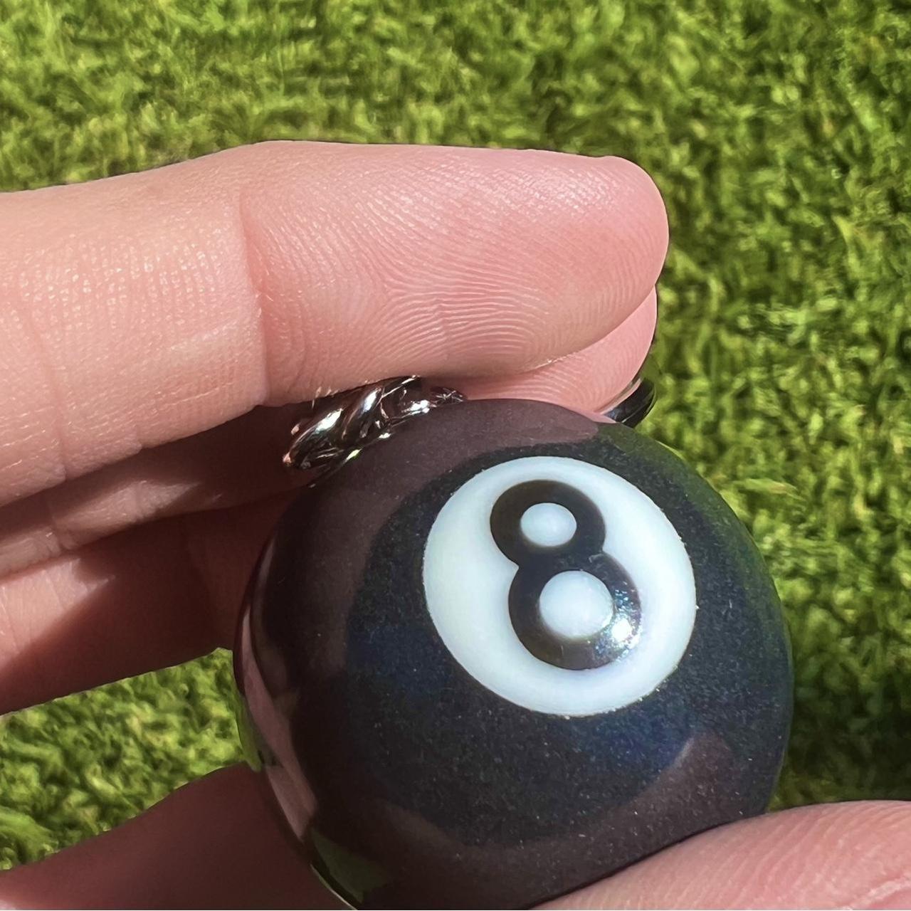 Acrylic stussy look alike 8 ball keychain #stussy... - Depop