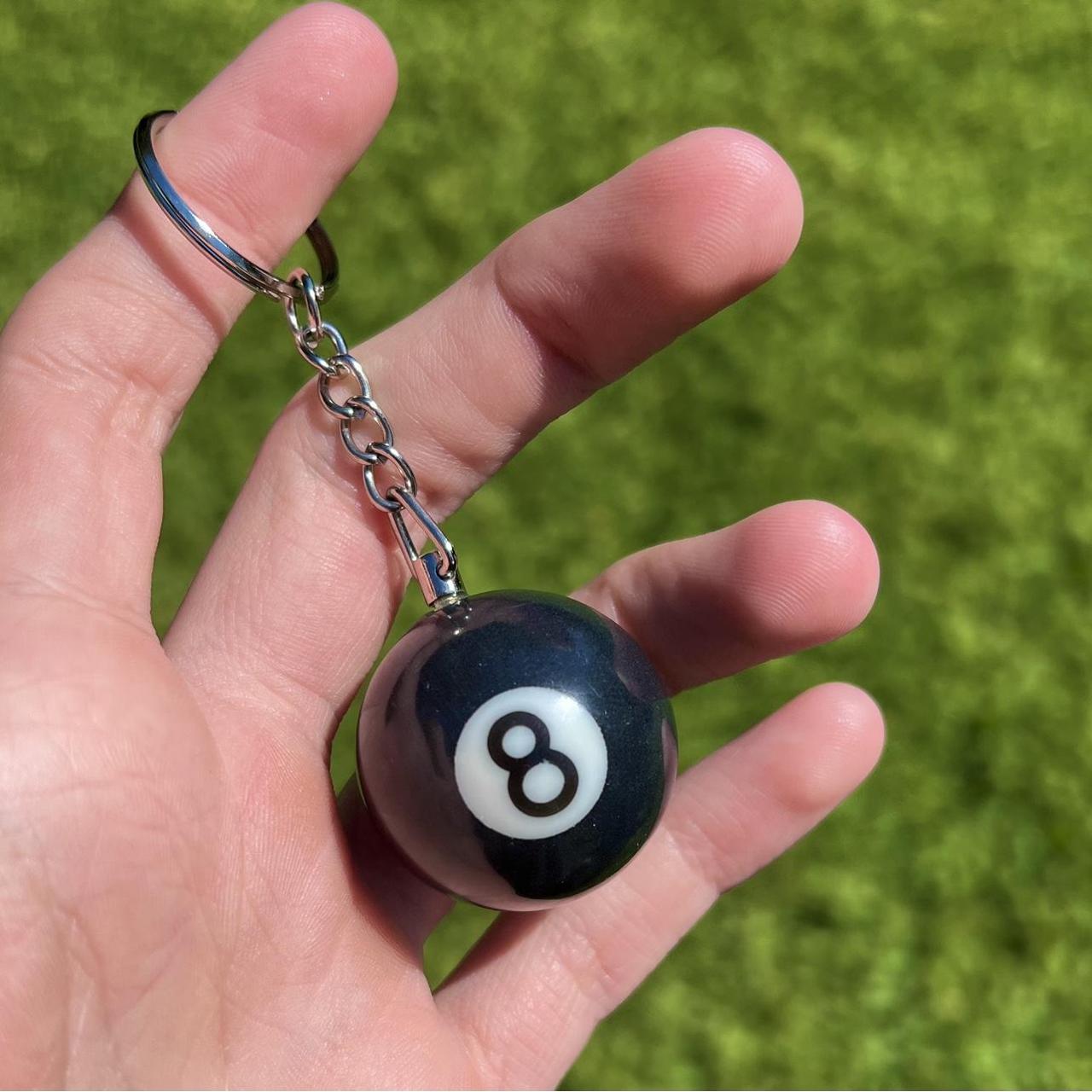 Acrylic stussy look alike 8 ball keychain #stussy... - Depop