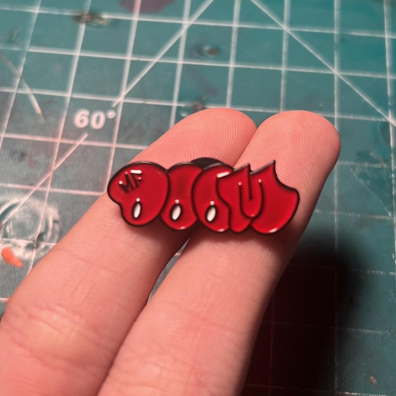 MF DOOM acrylic/ metal pin #MFDOOM #quasimoto #y2k... - Depop