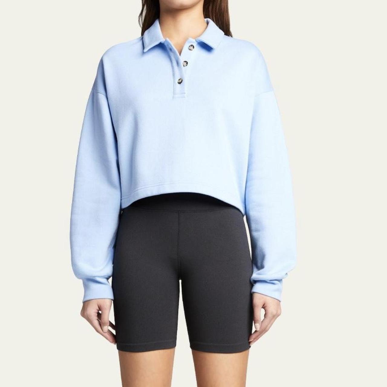 Alo yoga polo long sleeve crop - Depop