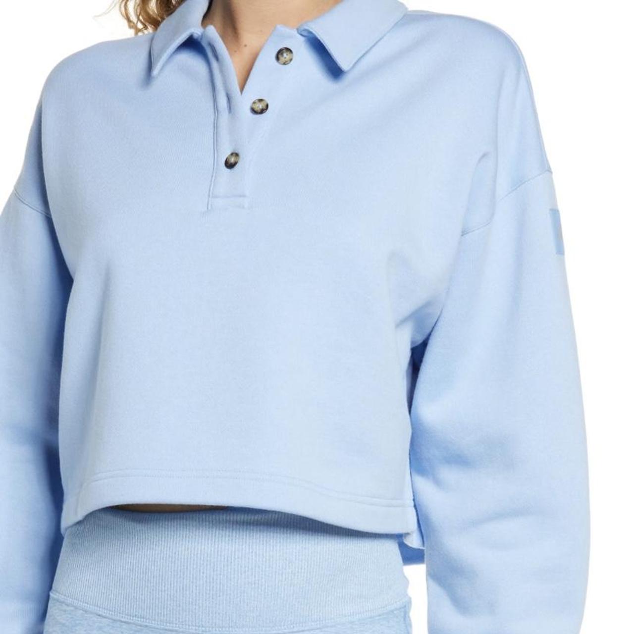 Alo yoga polo long sleeve crop - Depop