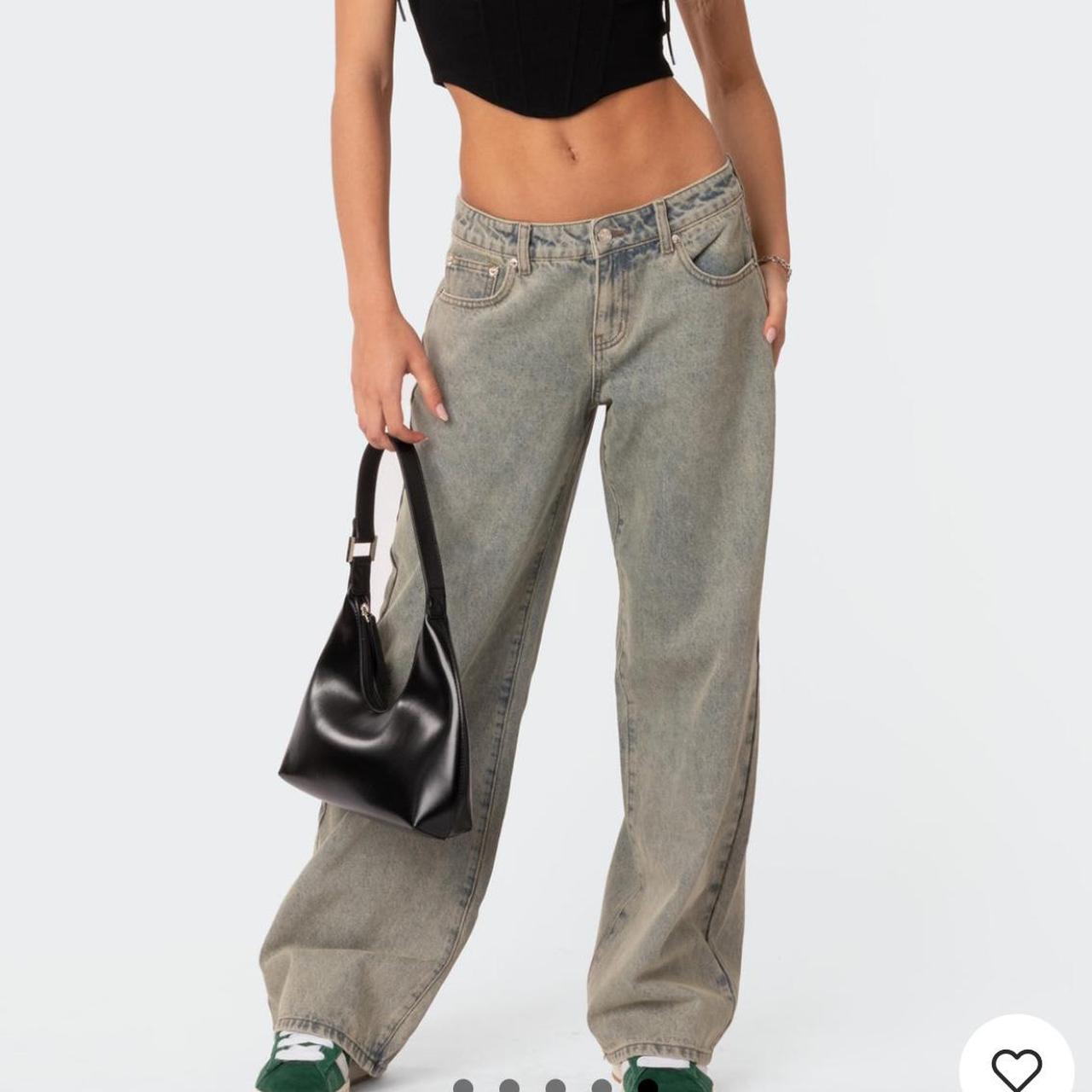 brand New never worn Edikted- Magda Low Rise Acid... - Depop