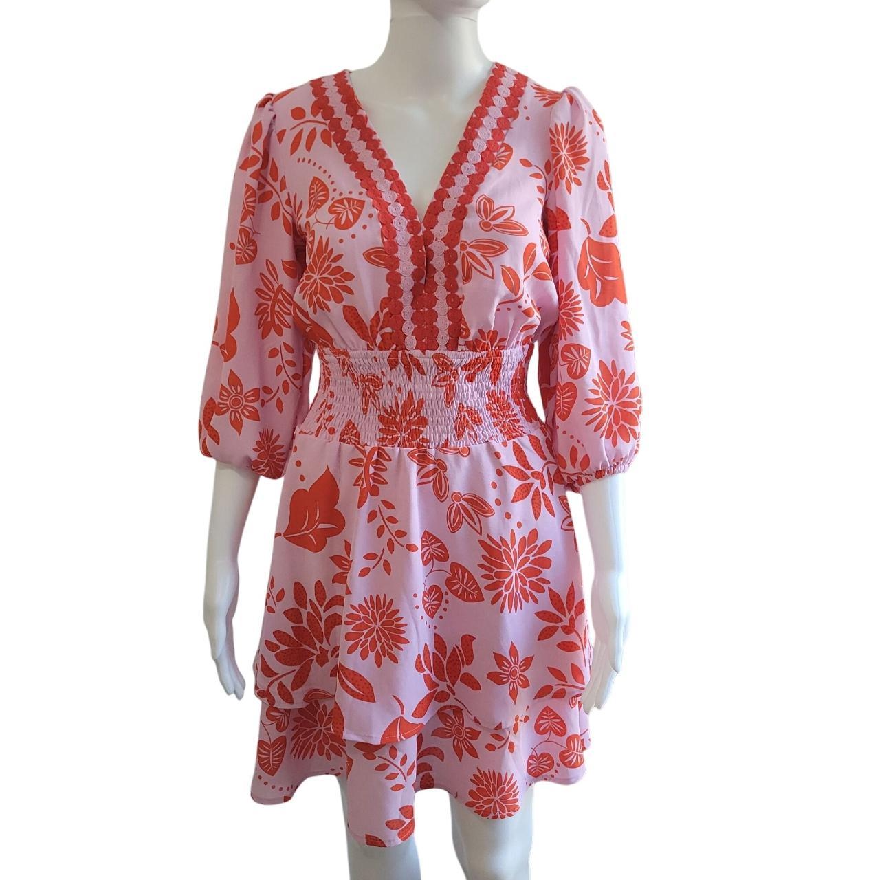 Casual Summer Fun! Festive Floral Print Dress,... - Depop