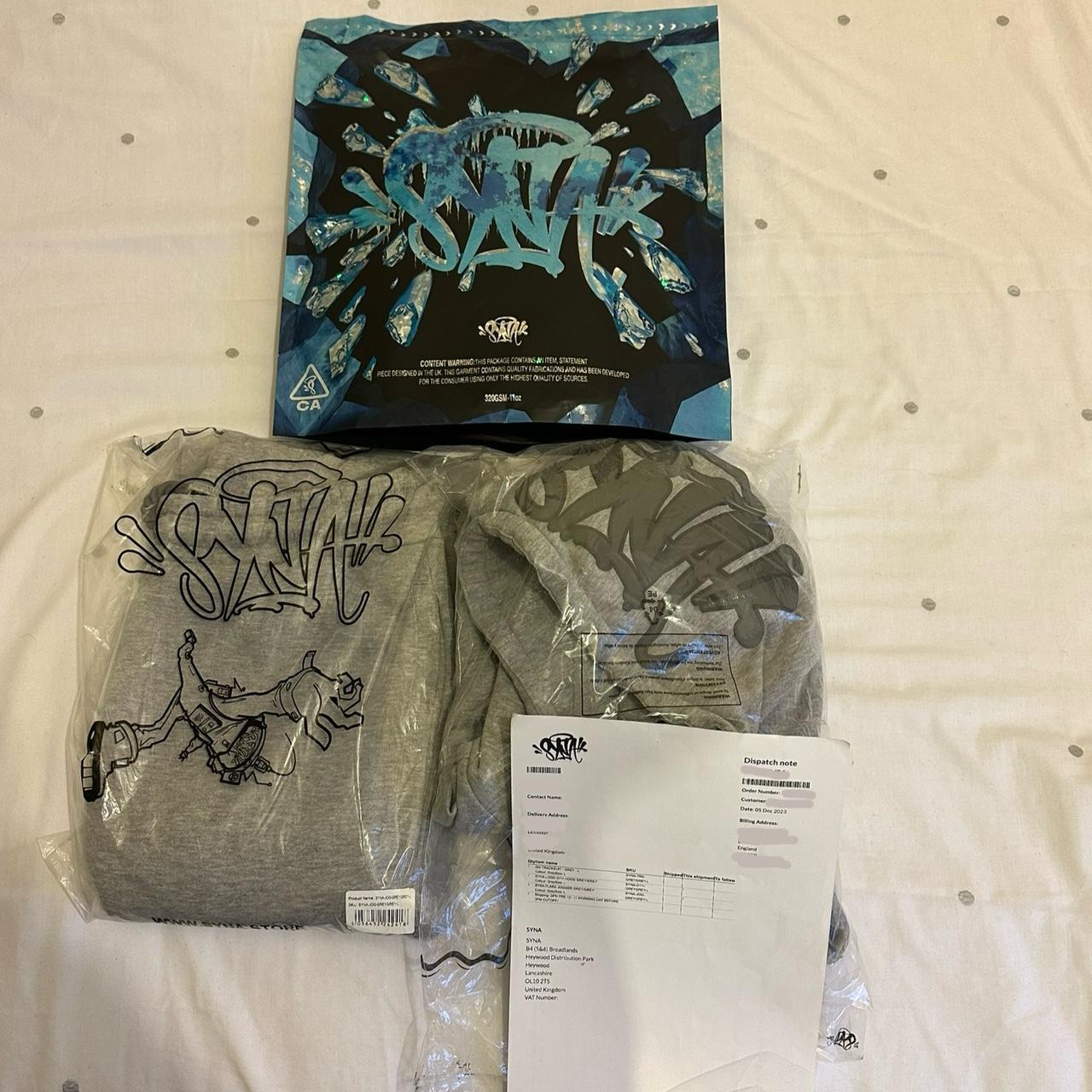 SYNA WORLD OG TRACKSUIT - GREY SIZE L NEW WITH TAGS... - Depop