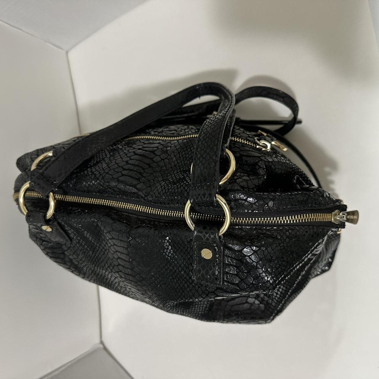 MICHAEL KORS Black Snake Skin Python Pattern... | Depop