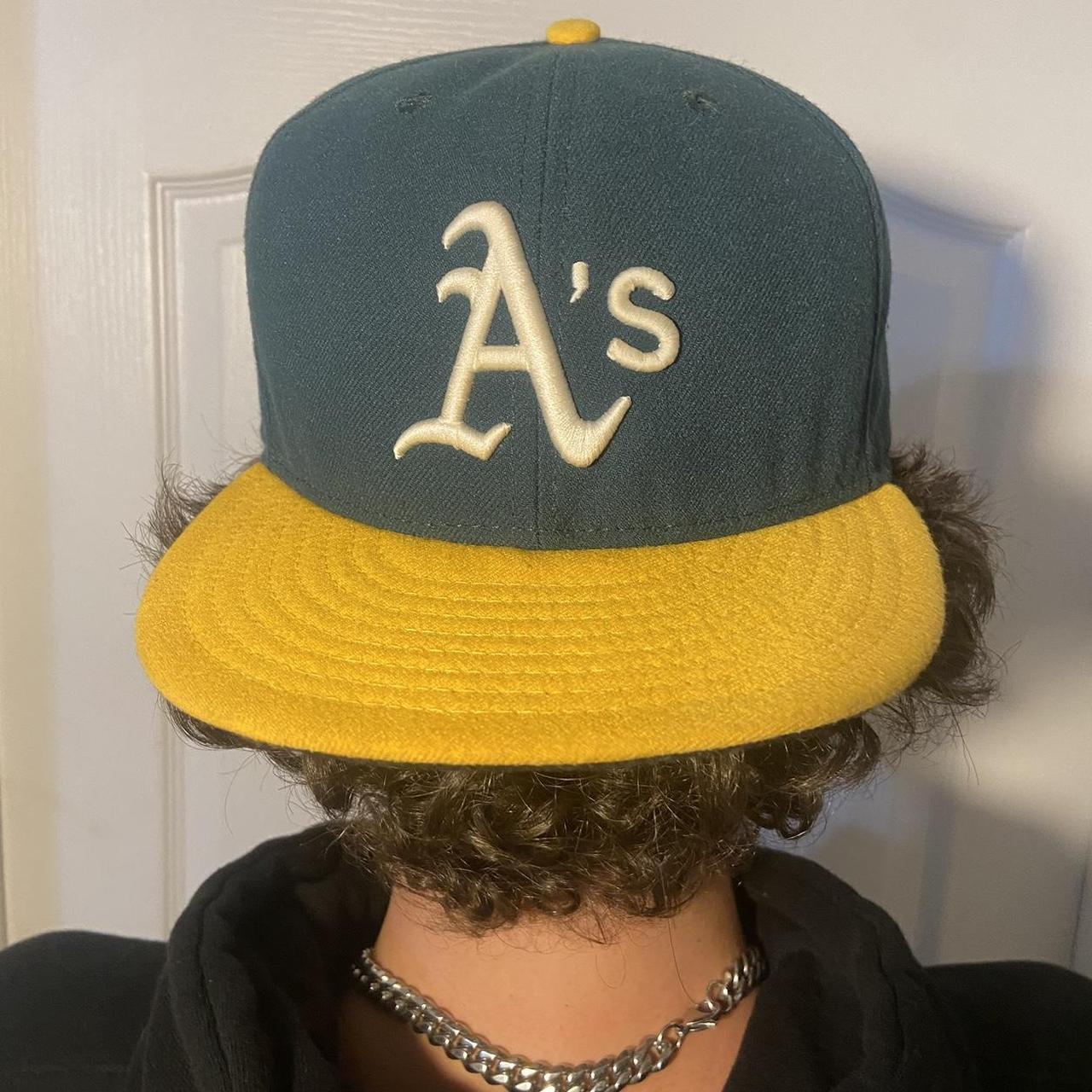 Oakland A’s Fitted Hat Size 8 #fitted #baseball - Depop