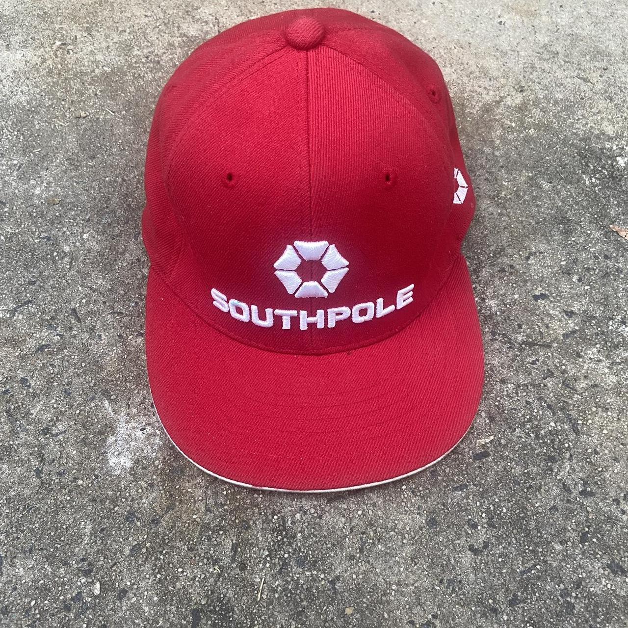 Vintage 2000s southpole y2k hat Red with some minor... - Depop