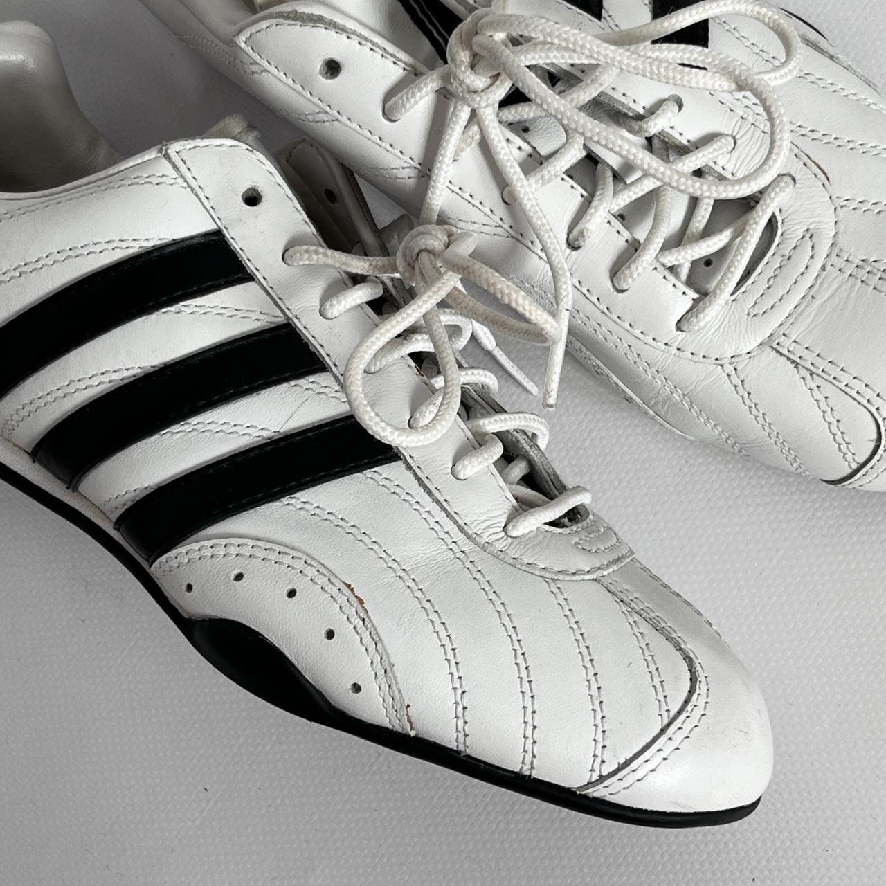 vintage adidas trainers leather perfect condition... - Depop