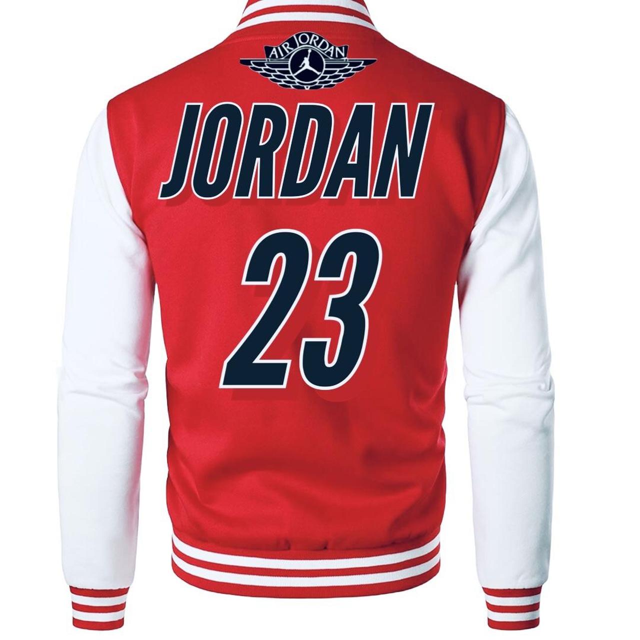 Customized Nike Air Jordan Varsity... - Depop