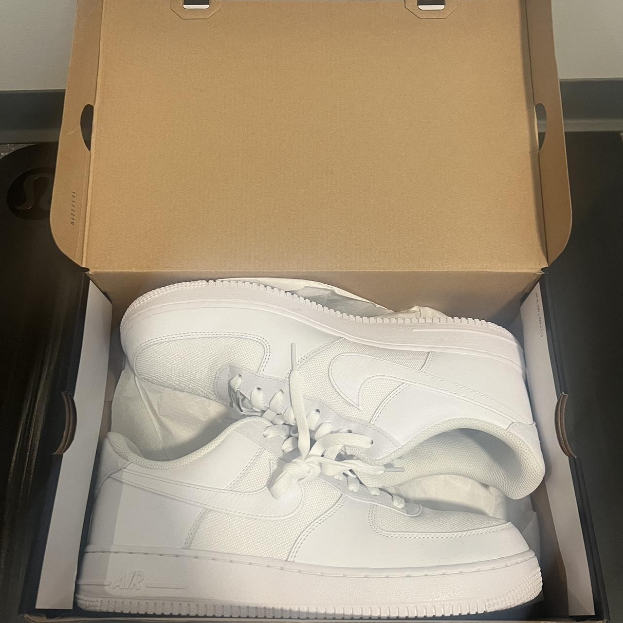 MENS WHITE NIKE AIR FORCE 1 UNWORN SIZE 11.5 #nike... - Depop