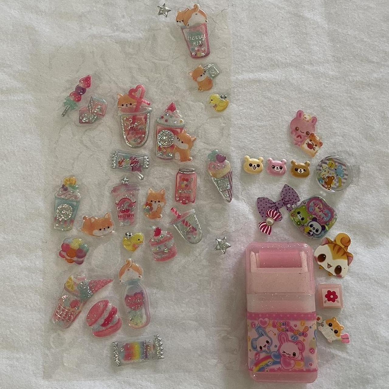 Kawaii stationary bundle. Includes y2k stickers, 3D... - Depop