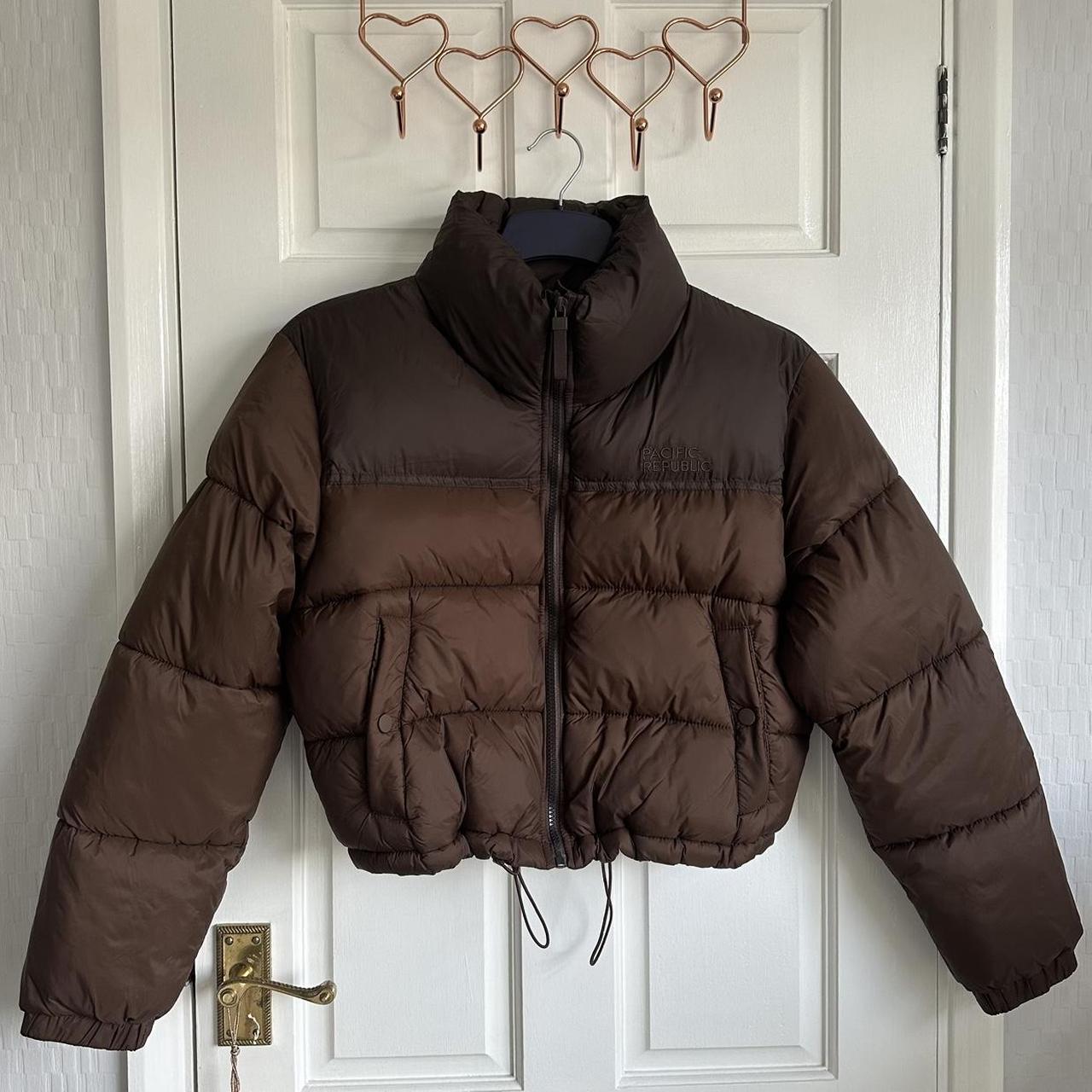 Pull&Bear Women's Brown Coat | Depop