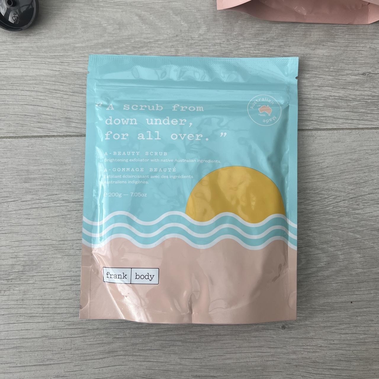 Frank Body White and Pink Bath-and-body | Depop