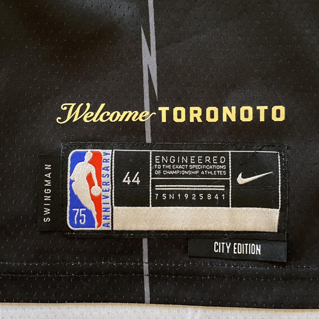 Toronto Raptors black and gold City Jersey... - Depop