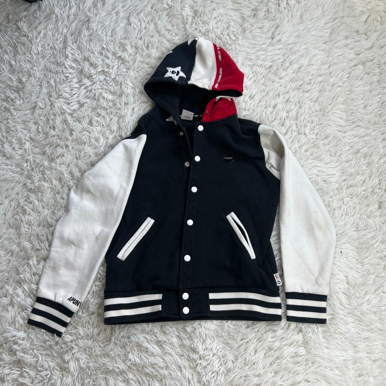 Rare AAPE by Bape varsity jacket - Depop