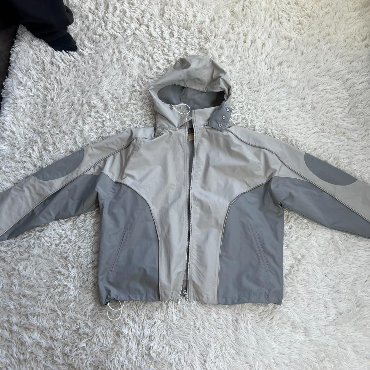 Trendt Vision Grey Flight Jacket - Depop