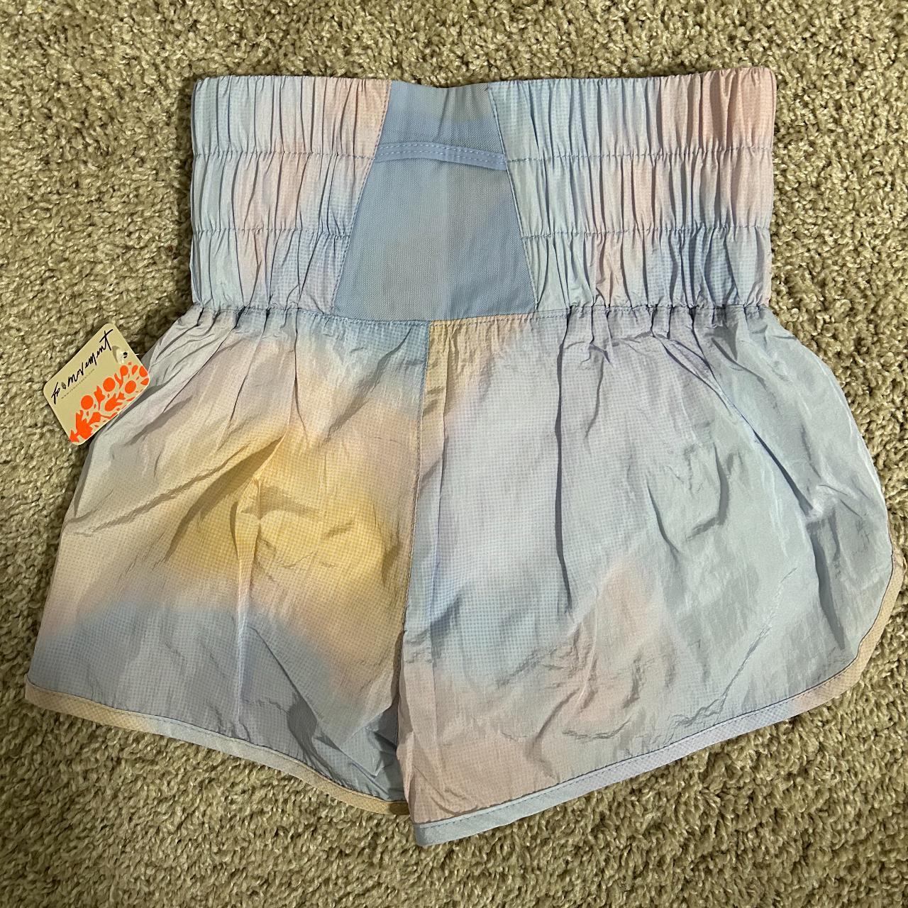 Free People Movement shorts - NWT - pastel tie dye - Depop