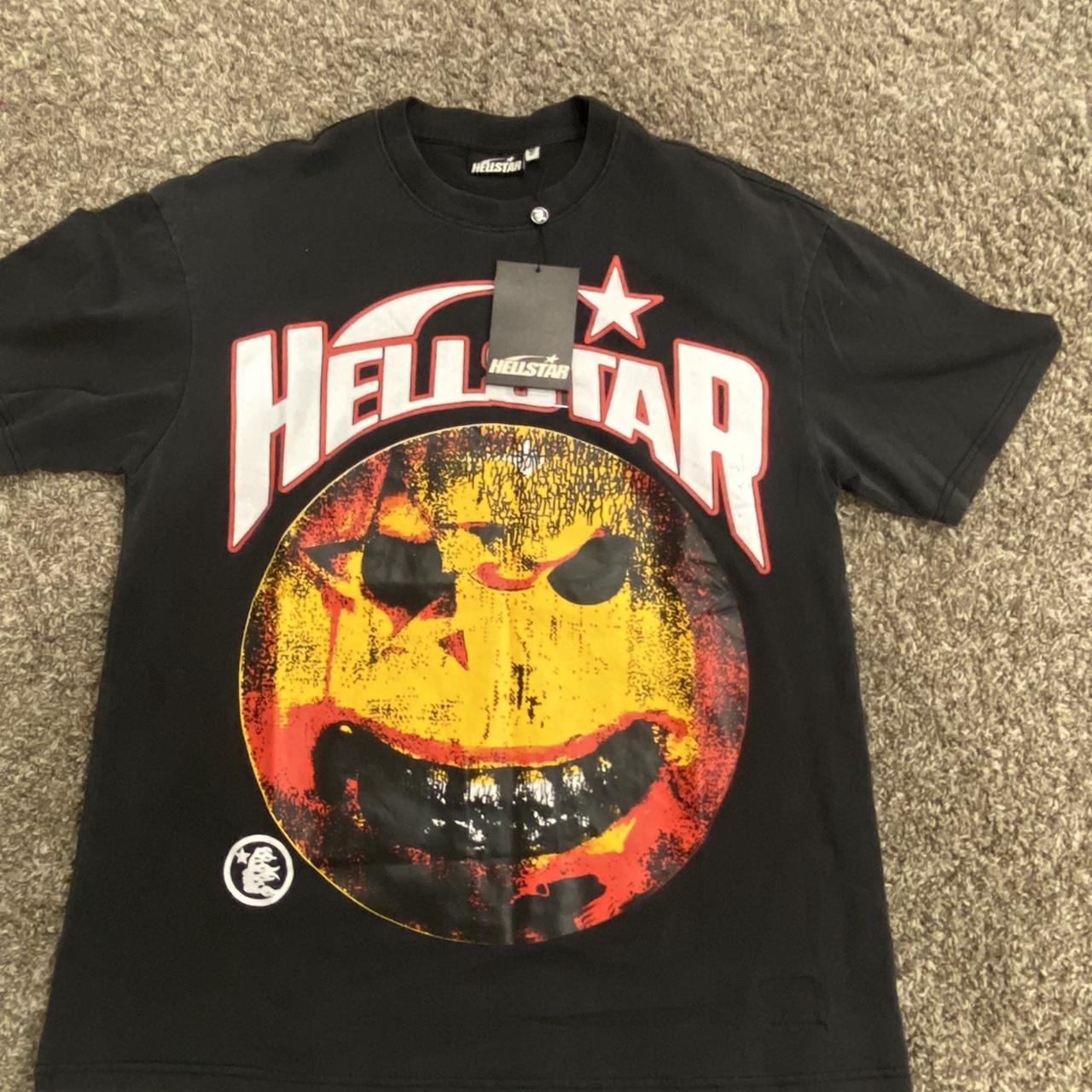 Authentic Hellstar black and red streetwear tee size... | Depop