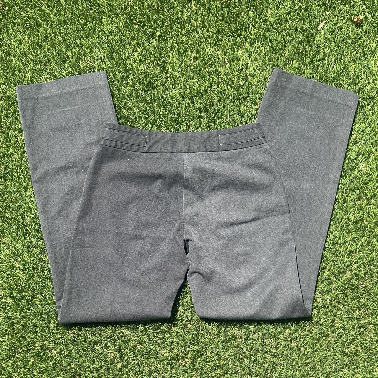 Grey GAP slack pants - low waisted - straight leg - Depop