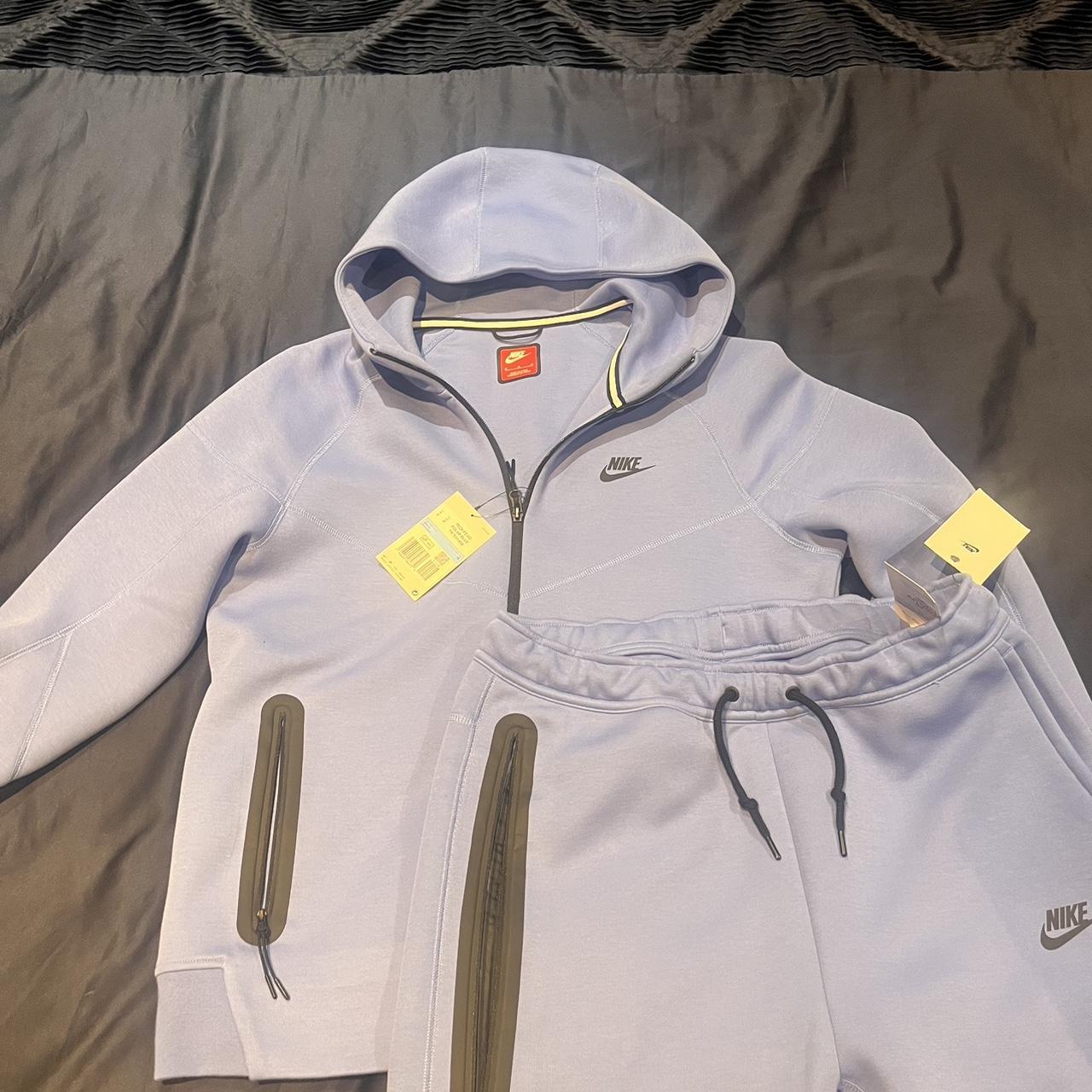 Nike tech fleece blue track pants - large Men’s new... - Depop