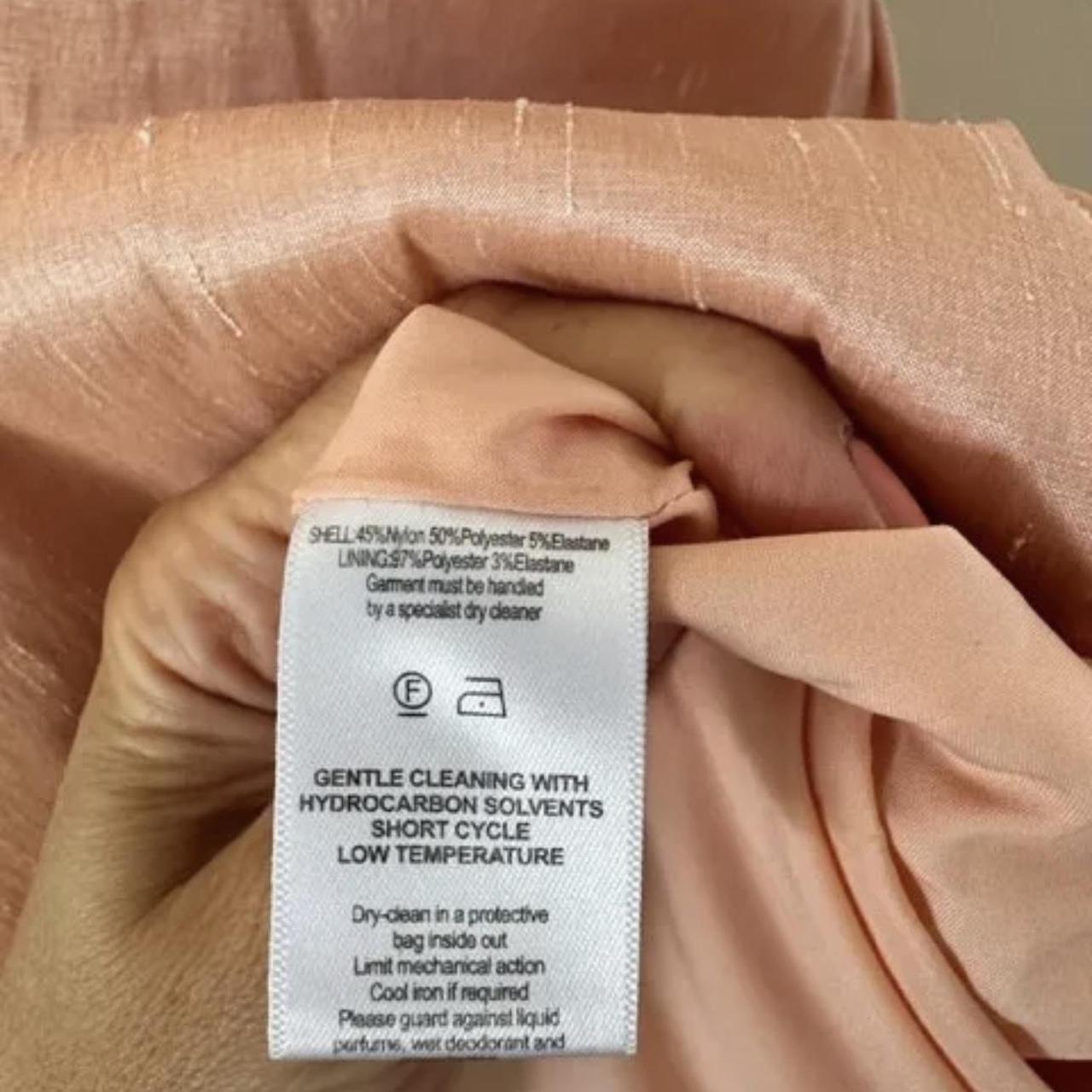 Rachel Gilbert Frey Midi Dress in Peach Ruched... - Depop