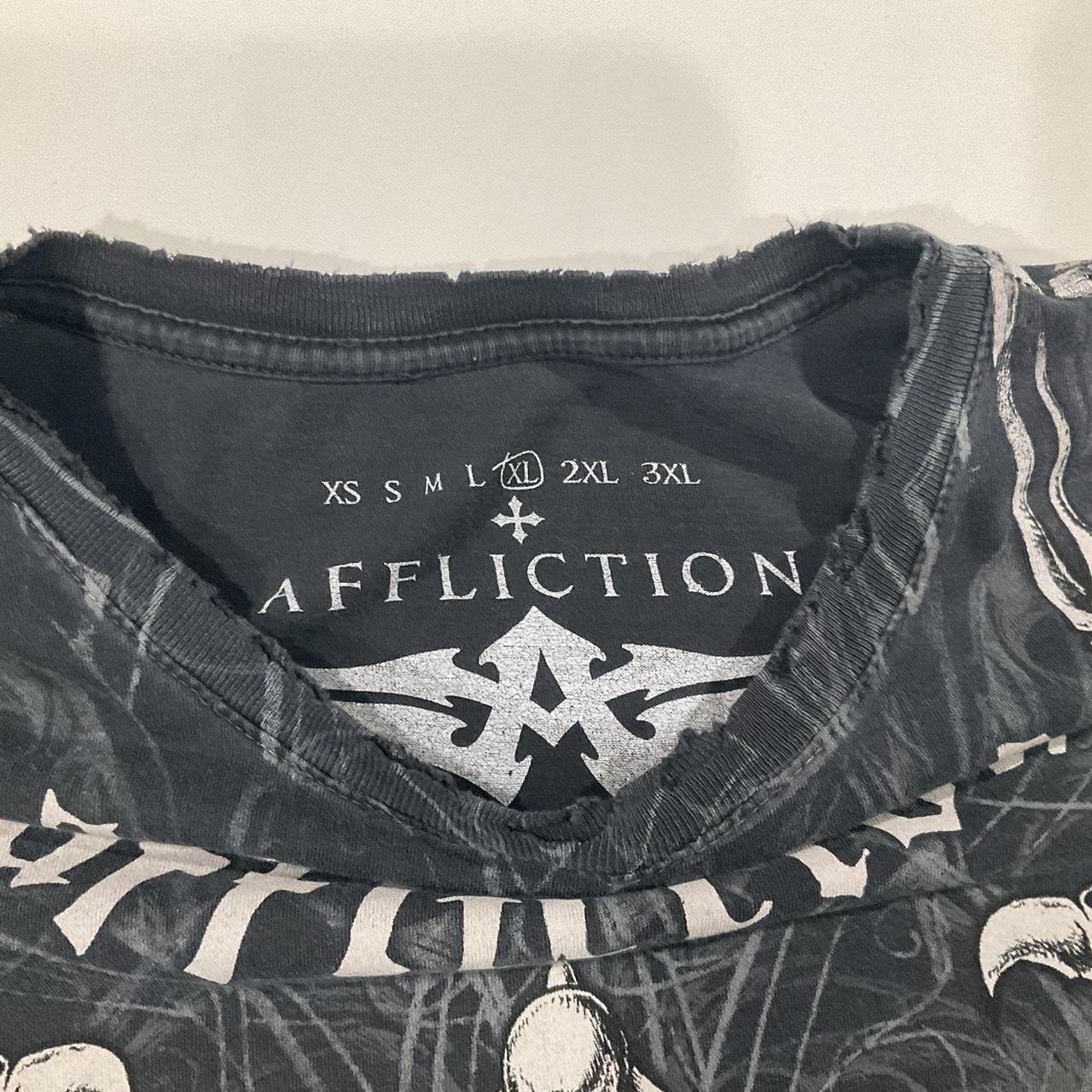 Crazy rare design affliction black and white... - Depop