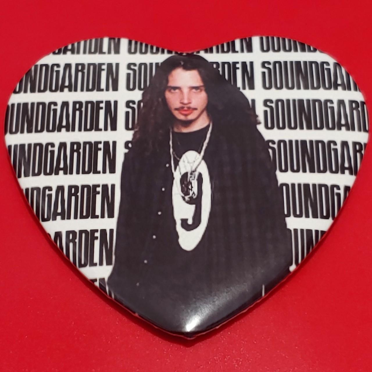2 1/4 Inch Chris Cornell Soundgarden Heart Shaped... - Depop