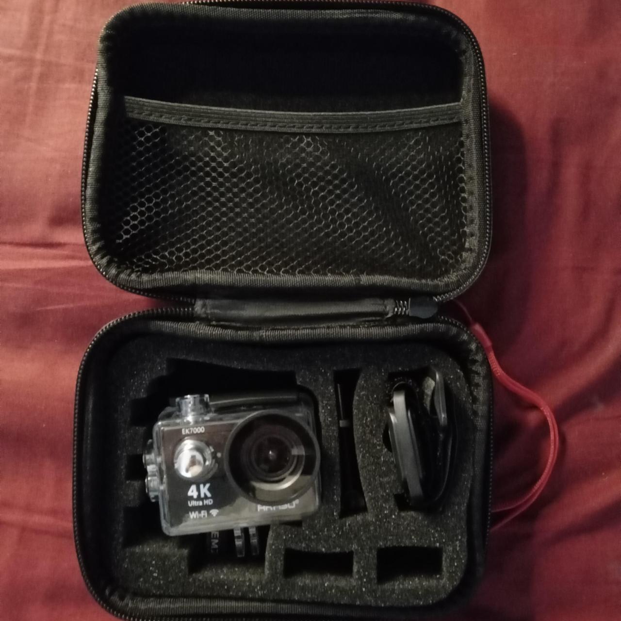 4k video waterproof action camara comes with: Head... - Depop