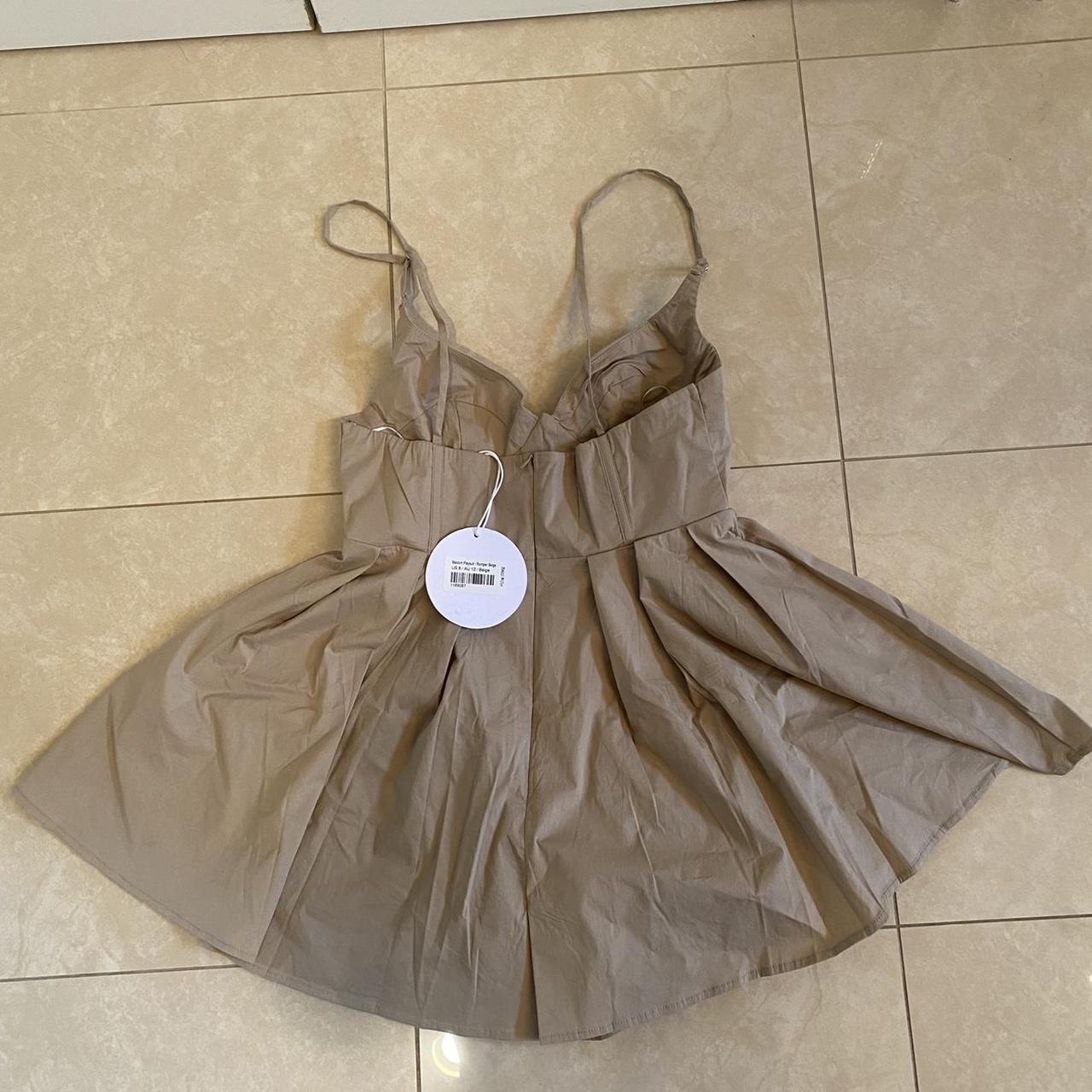 Princess Polly Women's Tan and Cream Playsuit-romper | Depop