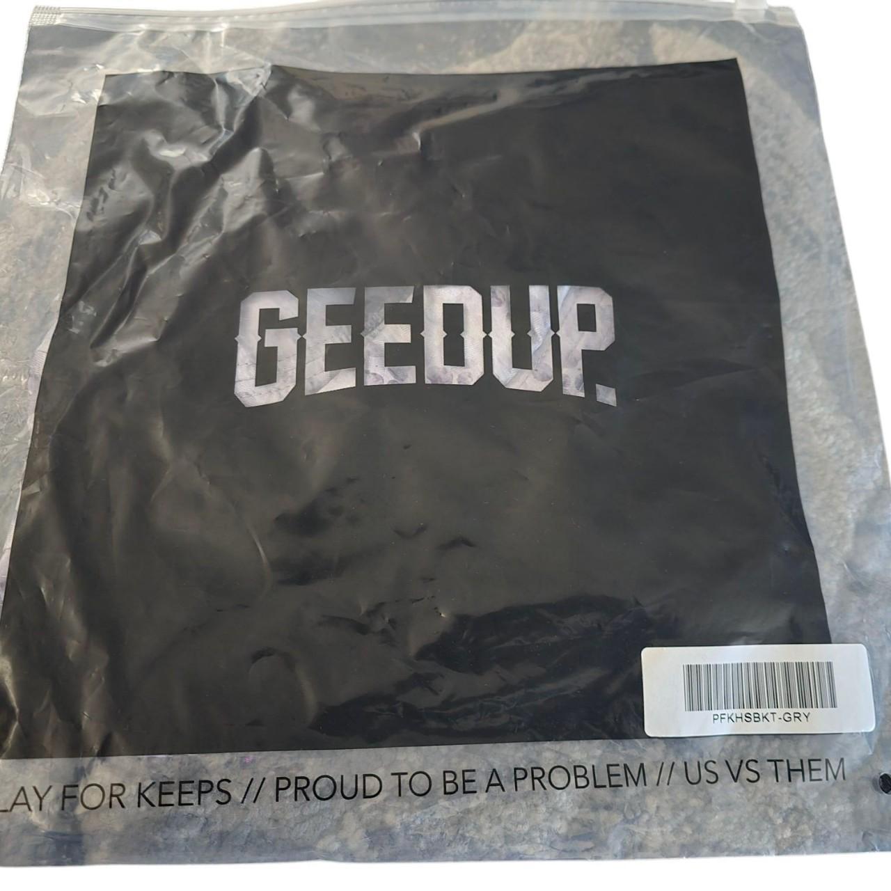 New authentic Grey & white Geedup bucket hat #bucket... | Depop