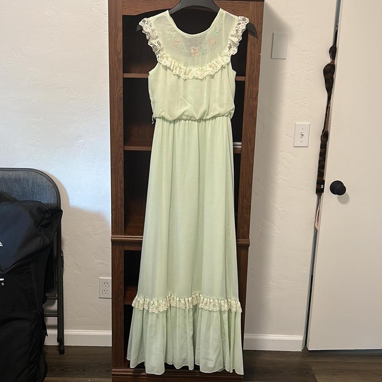 Peasant-style, vintage dress by Arjon California.... - Depop
