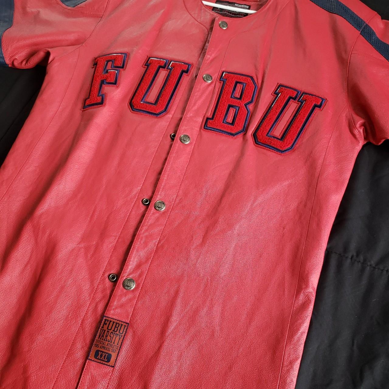Vintage Fubu Jersey (leather) - Depop
