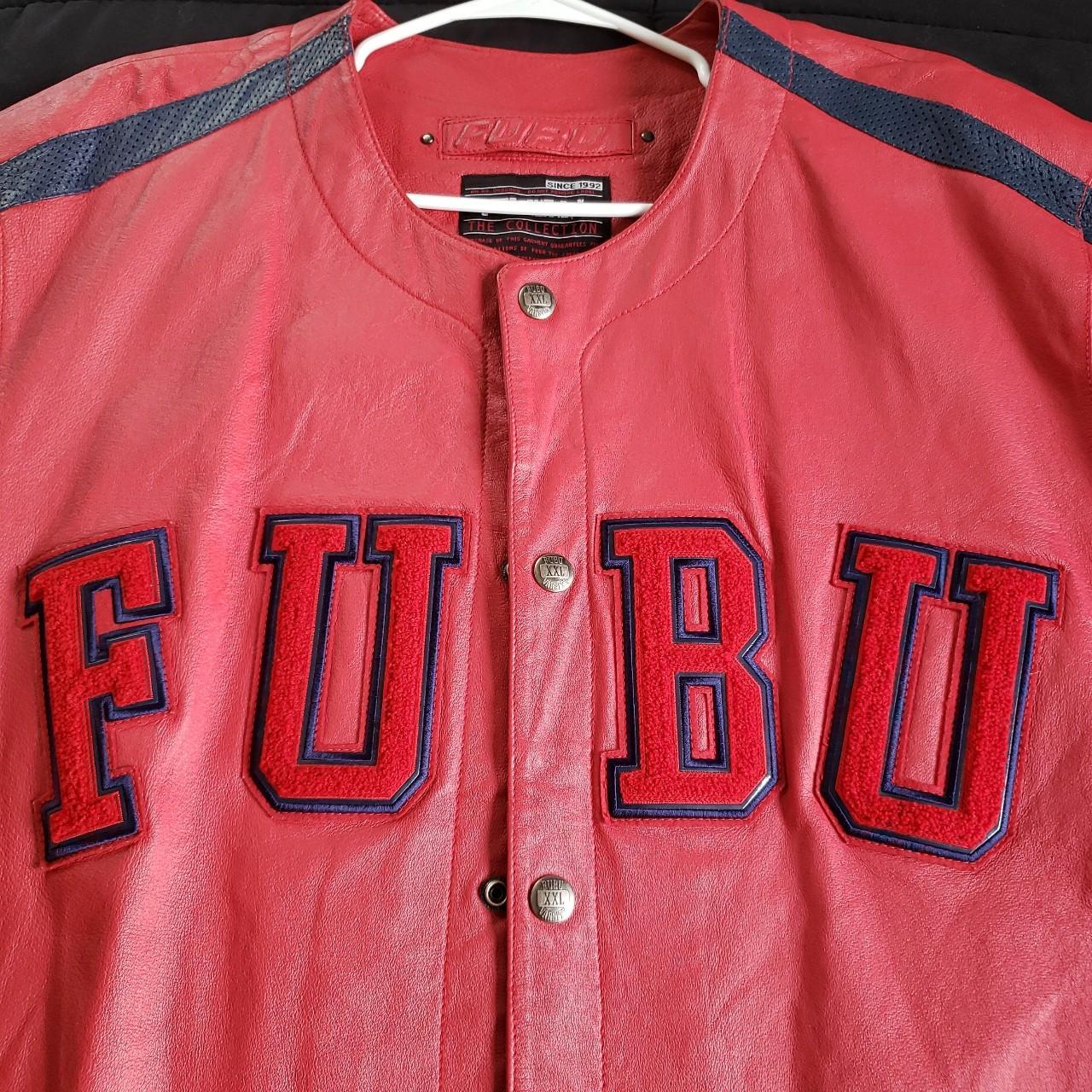 Vintage Fubu Jersey (leather) - Depop