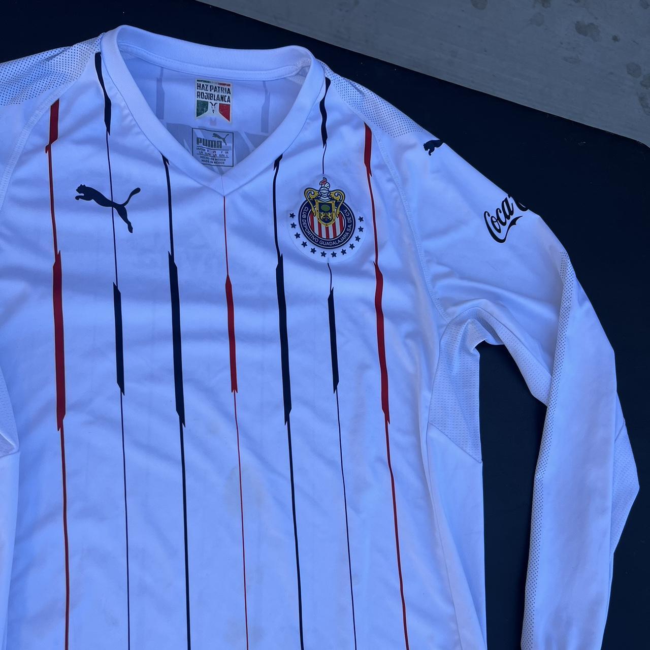 Dope soccer jersey Lil stains needs a wash... - Depop