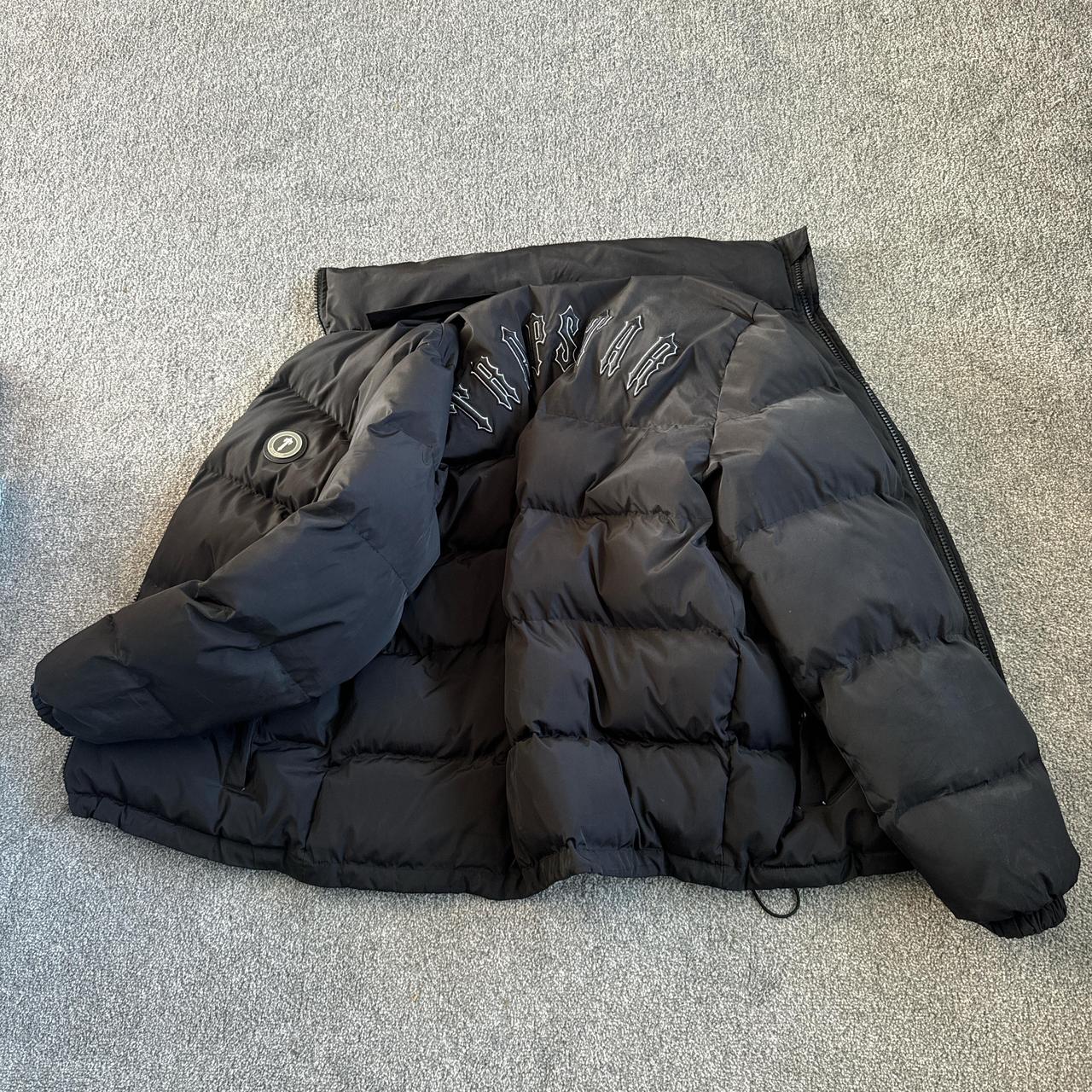 Men’s black trap star puffer jacket Large No hood - Depop