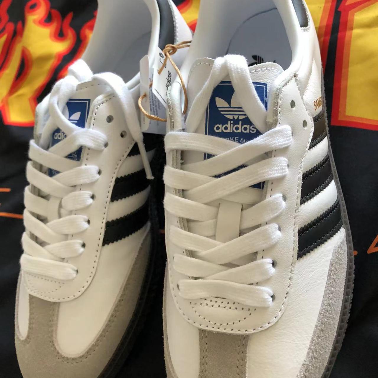 Adidas Samba OG Cloud White Core Black Women's US... - Depop