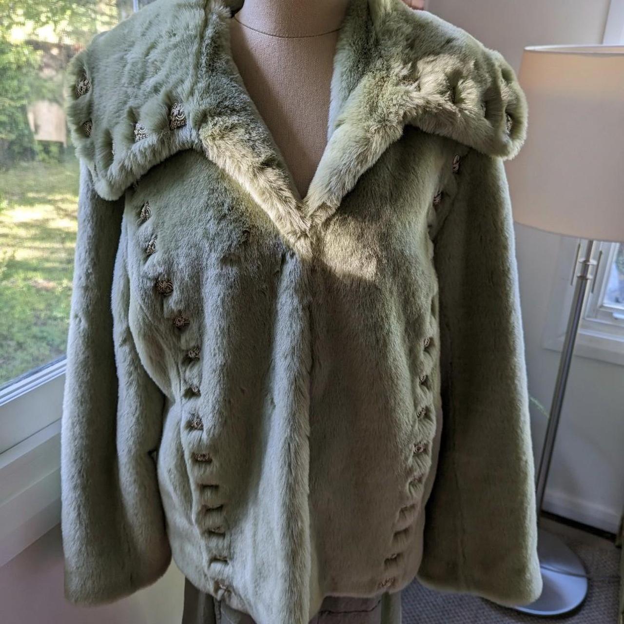 Fake fur jacket Bought in Vegas super snuggly well... - Depop