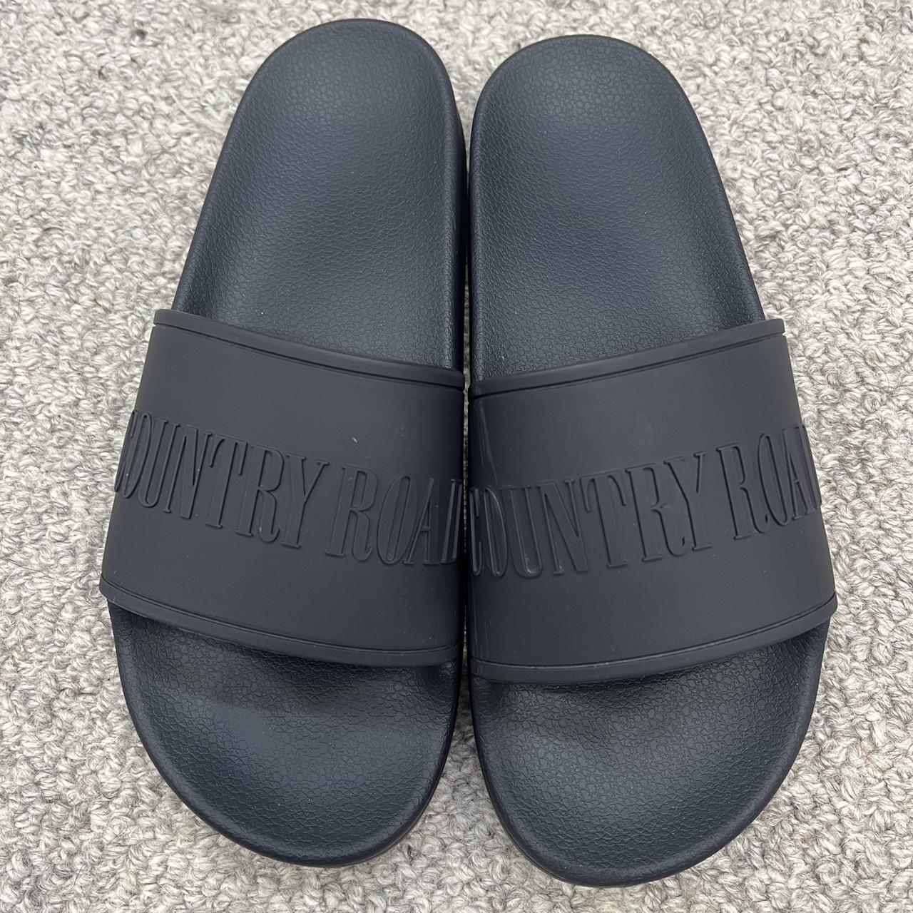 Country Road Slides Navy Never worn Size 40 - Depop