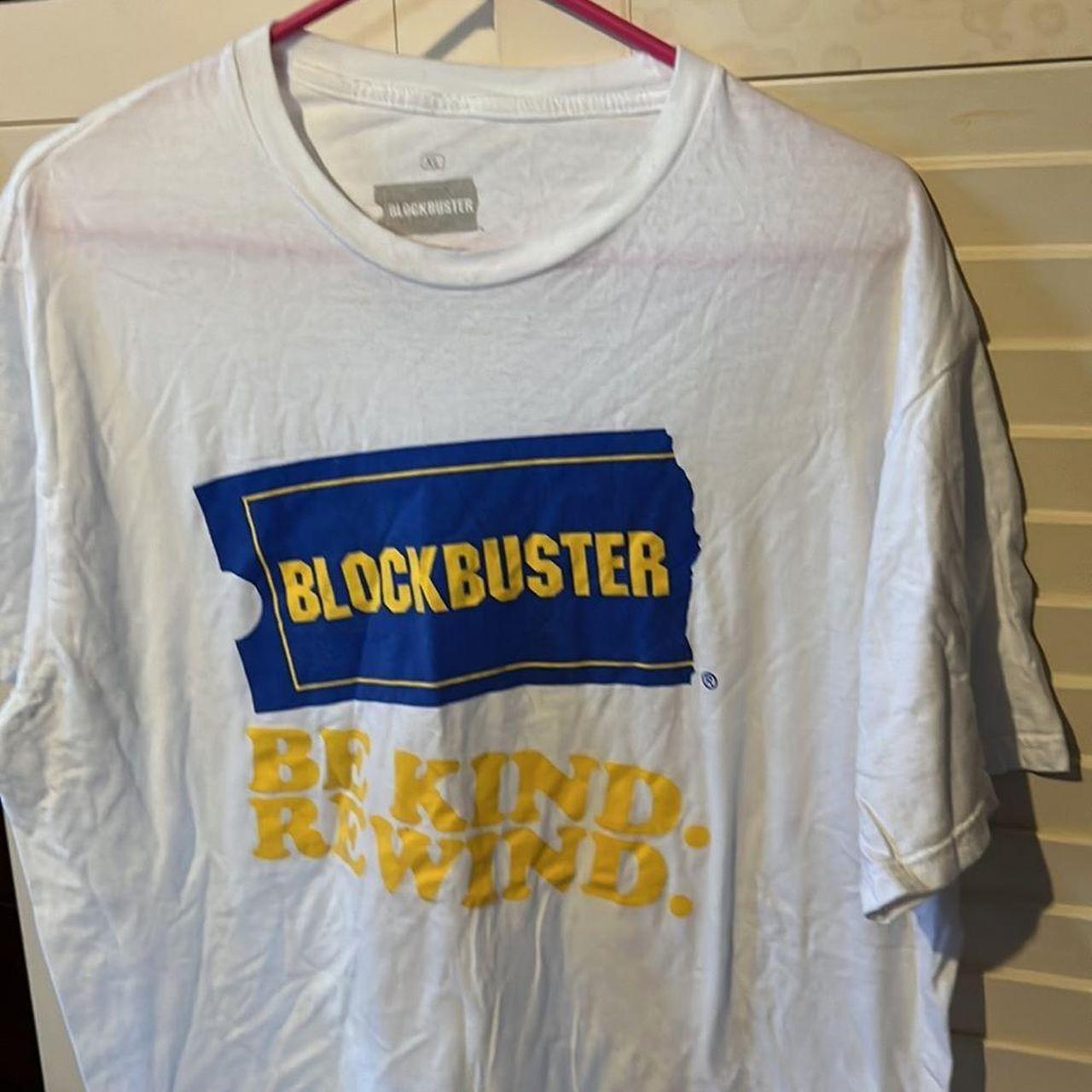 Blockbuster be kind rewind mens XL tshirt In good... - Depop