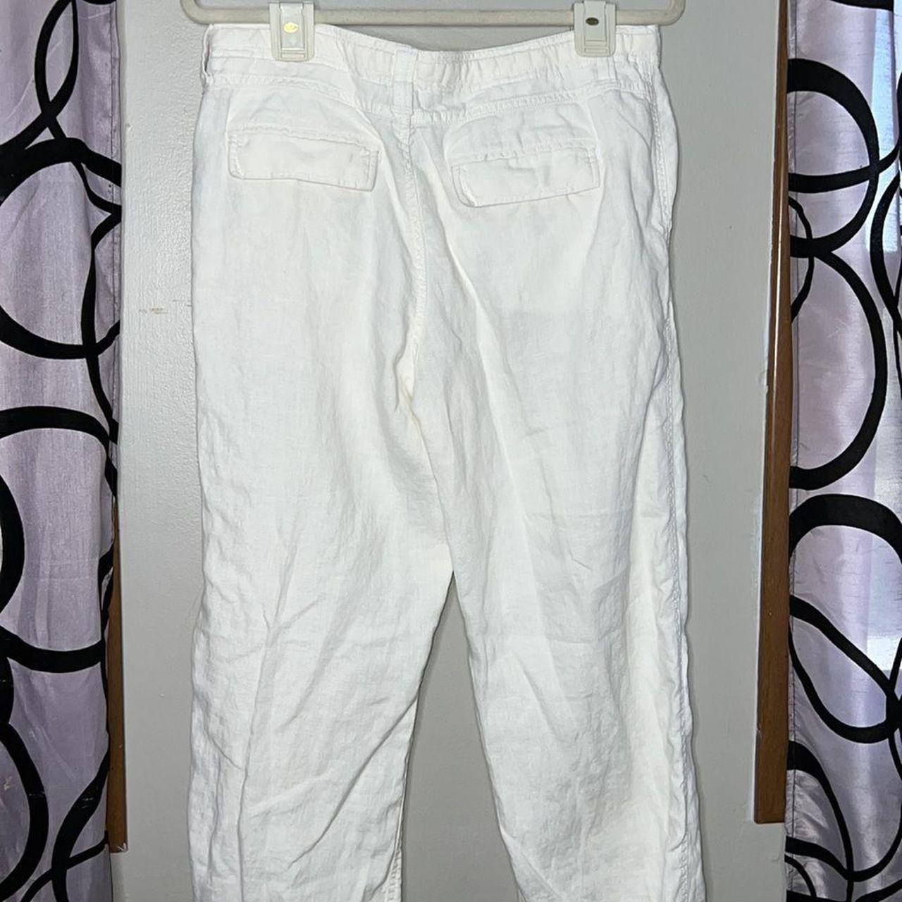 Apt.9 men’s white casual 100% linen pants size 34 x... - Depop