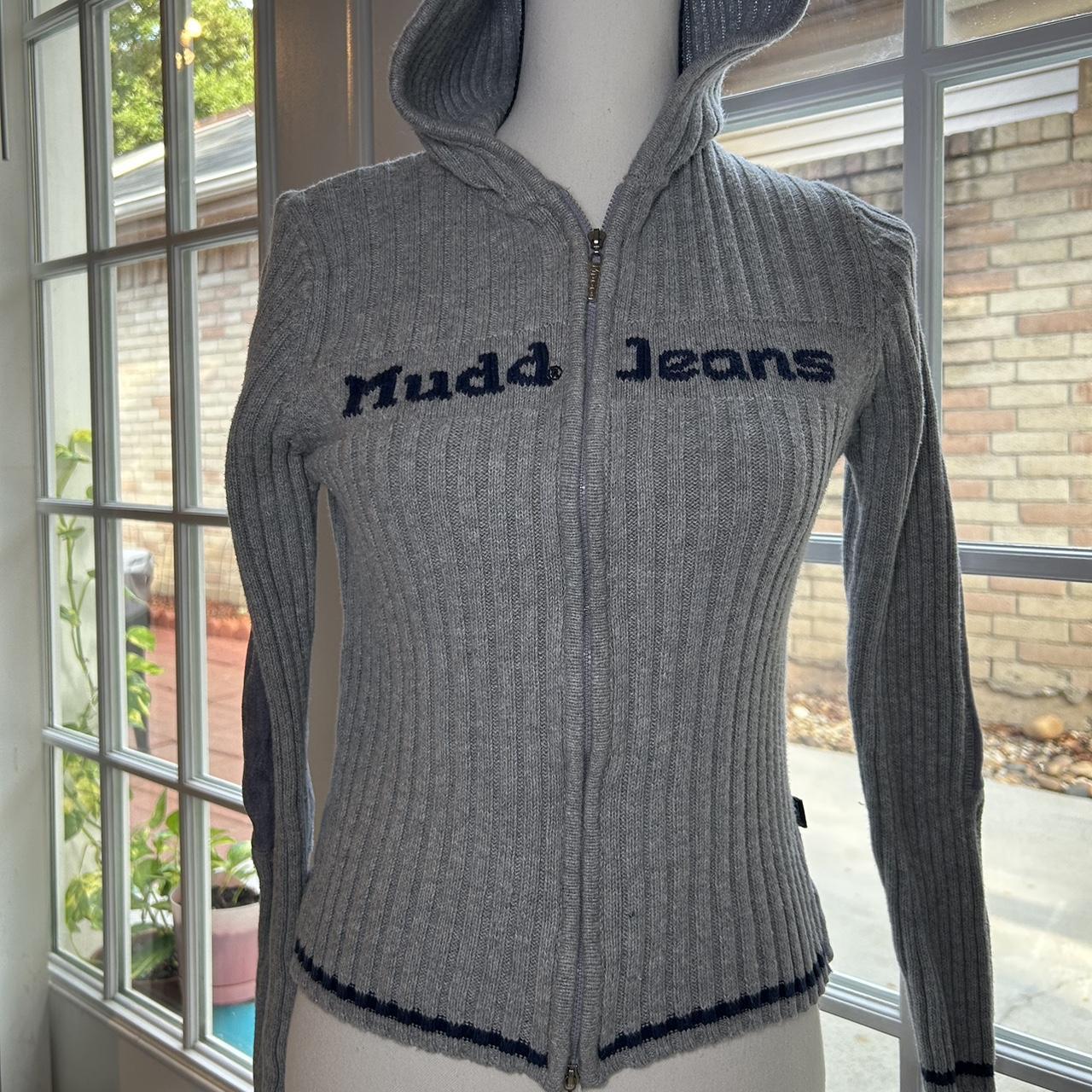 “mudd jeans” grey jacket ⭐️ size: juniors Large ,... - Depop