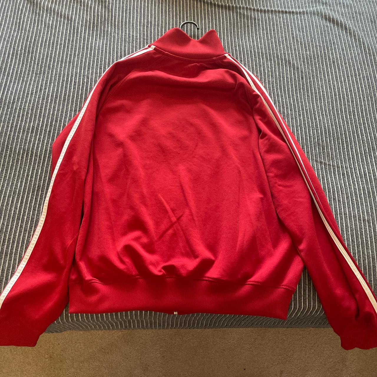 Red Fred perry tracksuit top Worn very few... - Depop