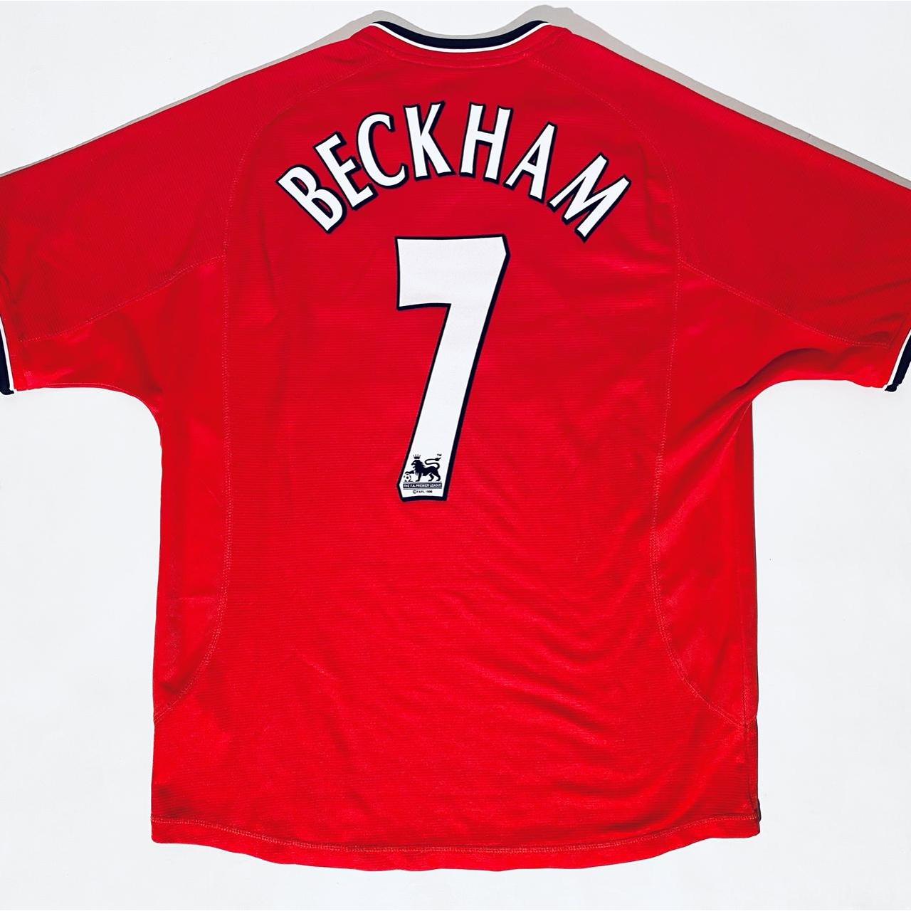 Original Manchester United Beckham home shirt from... - Depop