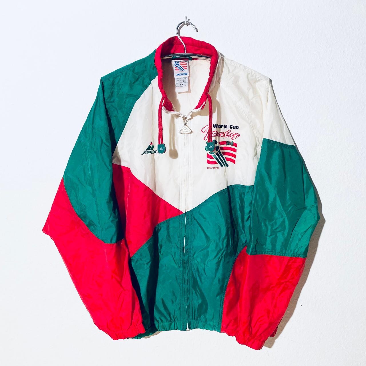 Rare vintage Italy team jacket / windbreaker, made... - Depop