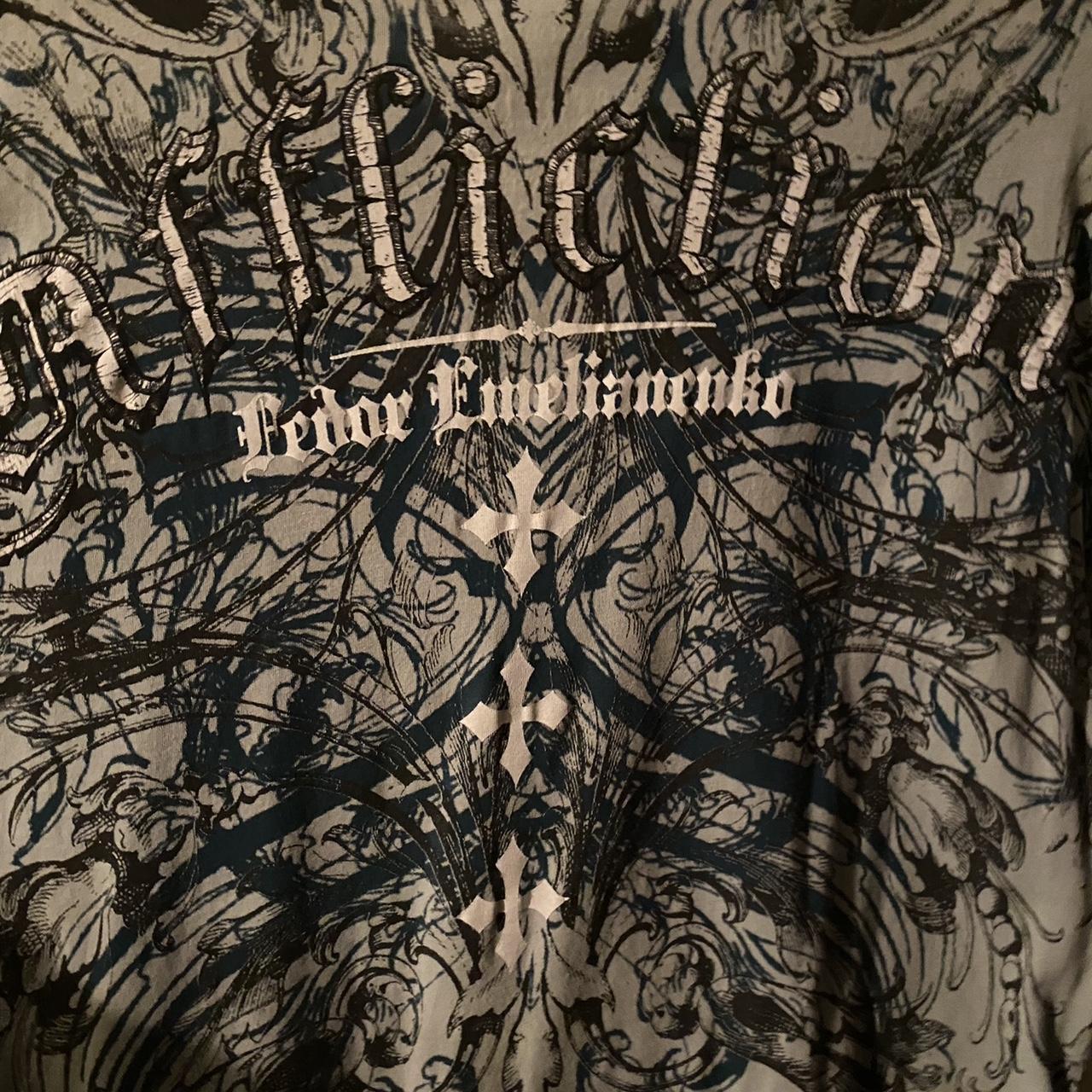 affliction fedor emelianenko tee - Depop