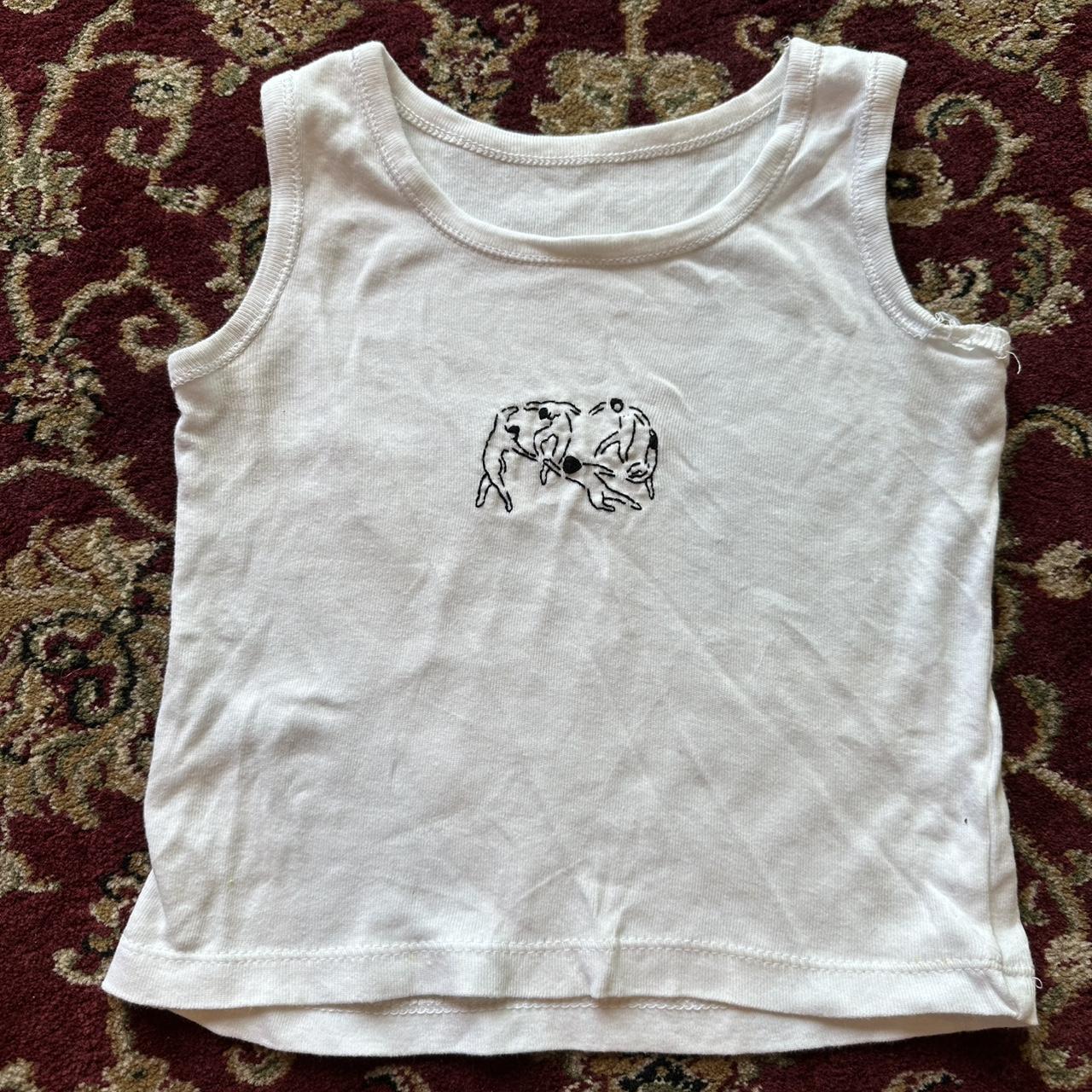 MATISSE BABY TANK 🎨🫟 CUTE EMBROIDERED TAKE ON ‘THE... | Depop