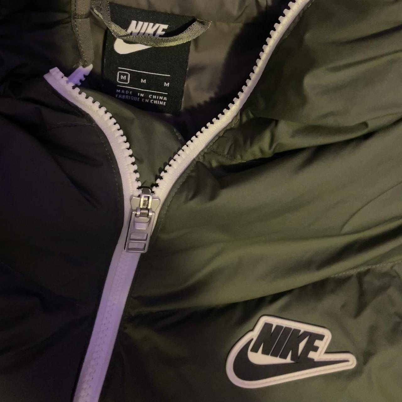 Nike olive puffer jacket #nike #puffer #supreme - Depop