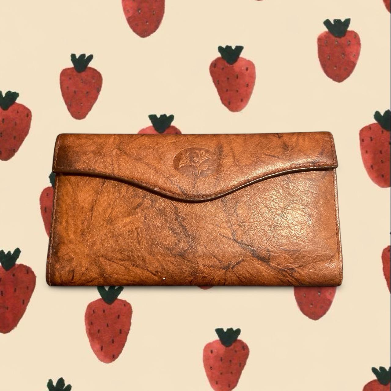 𓍯 brown leather clutch-wallet by Burton. 𓍯 NO... | Depop